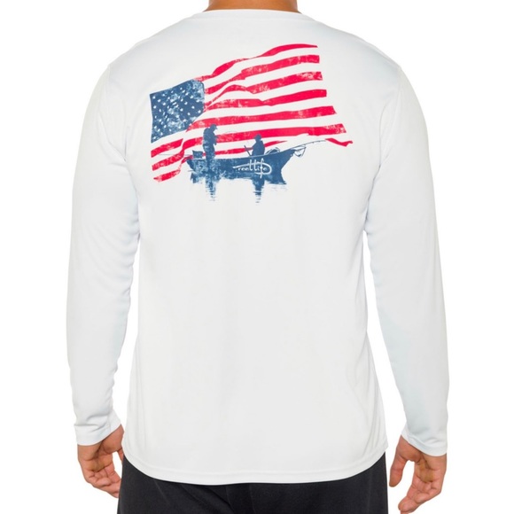 reel life | Shirts | Reel Life Mens Sun Defender Ls Tee Xl Rash Guard ...